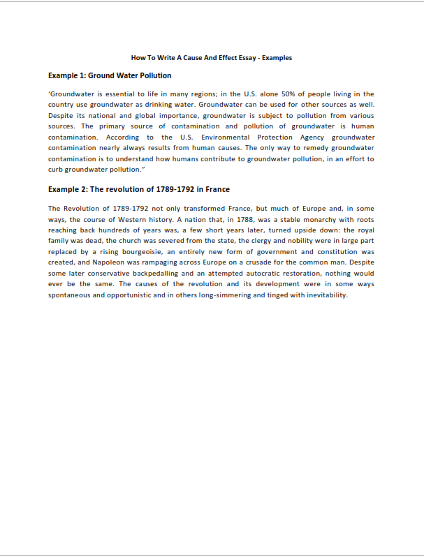 Cause and Effect Essay - Writing Guide, Topics & Examples