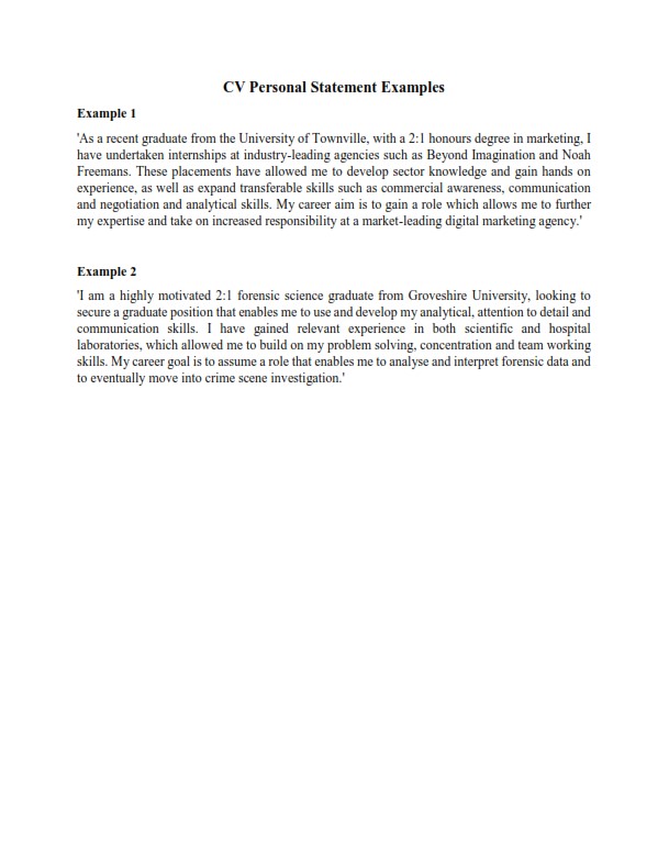 10+ Good Personal Statement Examples & Writing Tips